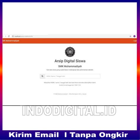 Jual Aplikasi Sederhana Manajemen Arsip Data Siswa Codeigniter Web CI