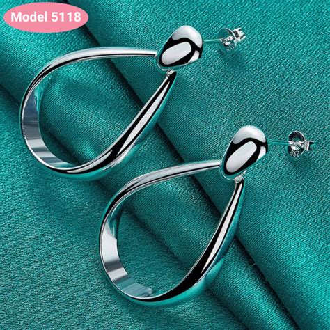 Srebrne Minđuše U Obliku Kapi Vode Hope Nakit