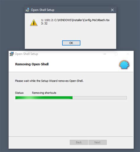 Uninstall Fails To Complete Successfully On Windows 10 20h2 With Open