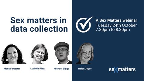 Data And Statistics Sex Matters
