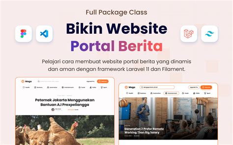 Kelas Online Belajar Laravel 11 Filament Mysql Bikin Web Portal