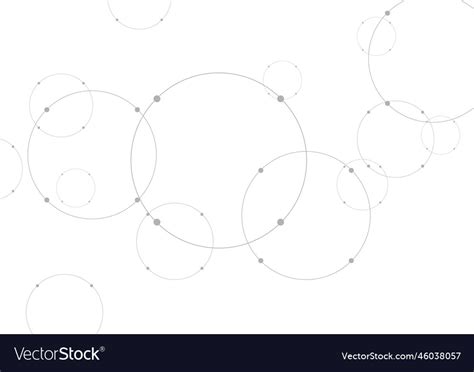 Abstract Grey Tech Background With Circles Vector Image