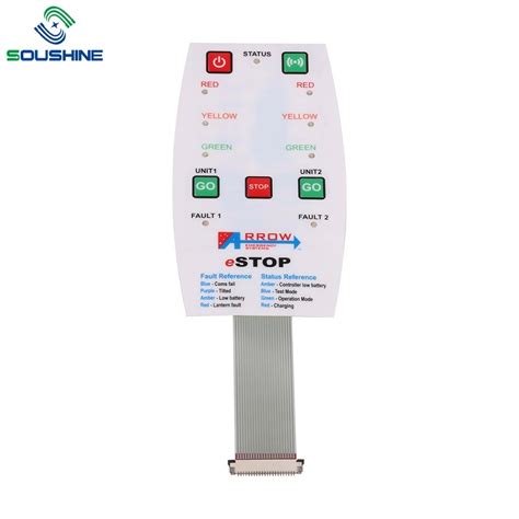 1x6 6 key matrix membrane switch keypad keyboard control panel super