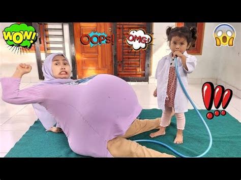 Drama Lucu 😂 🥰 😱 Ibu Hamil Perut Di Tiup Pakai Selang Sampai Buncit Terus Melahirkan - YouTube