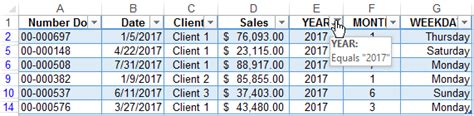 Examples Of Functions For Working With Dates YEAR MONTH And DAY In Excel