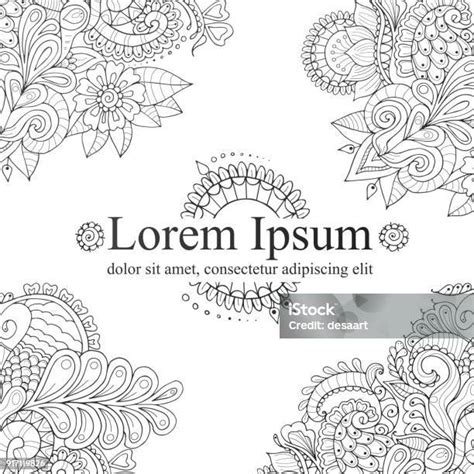 塗鴉框邊框向量圖形及更多角落 描述圖片 角落 描述 花樣圖案 有邊框的 Istock