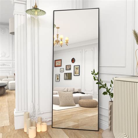 Glsland Full Length Mirror 58x18 Large Body Floor Mirrors Standing Hanging Or Leaningblack