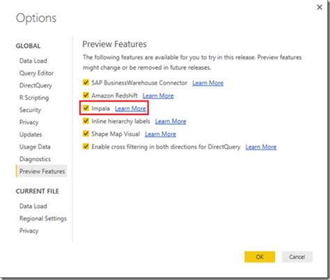 Microsoft Power Bi อัปเดตล่าสุด รองรับการเชื่อมต่อกับ Impala ได้แล้ว