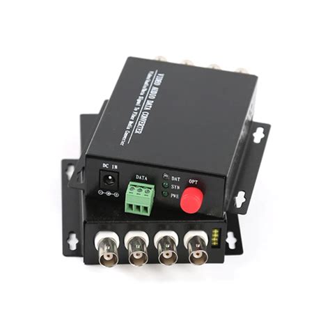 4 Ch Video Fiber Optical Media Converters 4 Bnc Transmitter Receiver