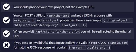 back end development and apis projects url shortener microservice