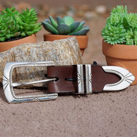 Sterling Silver Ranger Set By Lee Charley Navajo Sun Country Traders