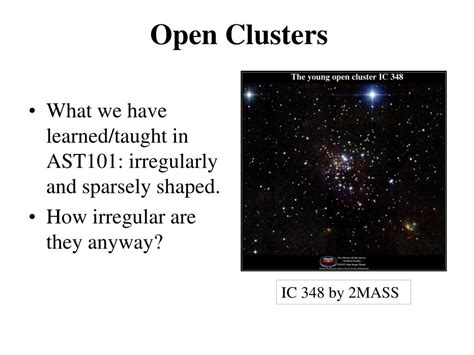 Ppt Spatial Structure Evolution Of Open Star Clusters Powerpoint Presentation Id4715684