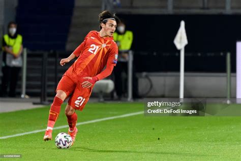Eljif Elmas Of North Macedonia Controls The Ball During The Fifa