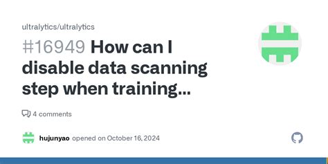 How Can I Disable Data Scanning Step When Training Yolov8 · Issue