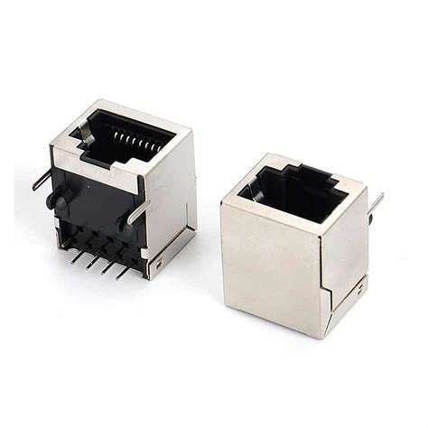 High Quality Rj45 Modular Jack Pinout Plastic Single Port Vistar Electronics