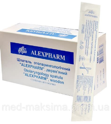 Купить Шпатель отоларингологический деревянный Alexpharm, цена 110 ...