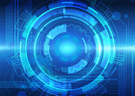 비즈니스 기술 조명 효과 6g 조명 회로 빅 데이터 레이저 전자 컴퓨터 광속 양자 계산 전도 컴퓨터 속도 별빛 플래시 광속 블루 렌즈 사업 기술 조명 효과 배경