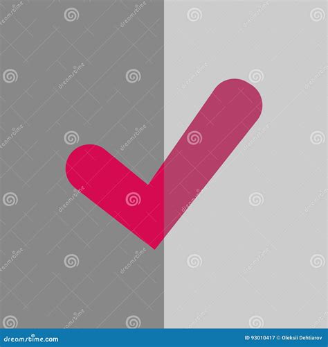 Confirm Icons Vector Illustration Flat Design Style Stock Vector