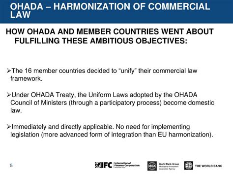 PPT An Innovative Form Of Integration OHADA PowerPoint Presentation