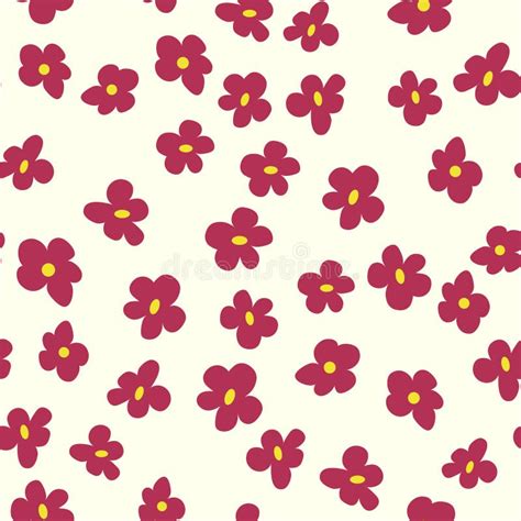 Floral Vintage Seamless Pattern Hippie Flower Power Retro Textile