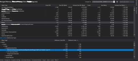 Debugging Memory Leak When Using Ui Automation In Windows 10 Stack