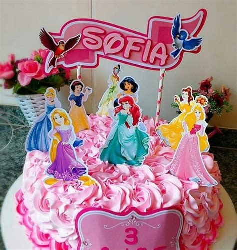 Topper De Bolo Princesas Disney Princess Cake Topper Birthday Cake