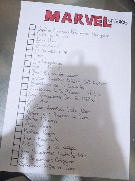 Las 24 Películas De Marvel En Orden Cronológico