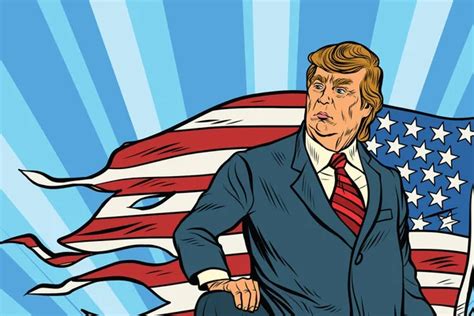 Trump Cartoon Stock Vectors Royalty Free Trump Cartoon Illustrations