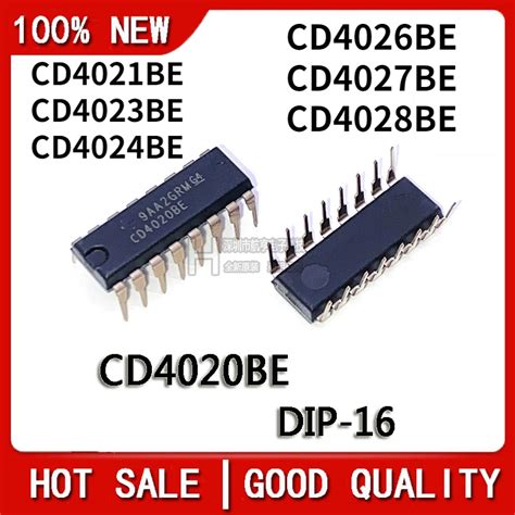 10pcs Cd4026be Cd4026 Dip 16 Cd4020be Cd4021be Cd4023be Cd4024be