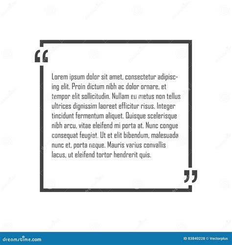 Quote Text Bubble Commas Note Message And Comment Stock Illustration