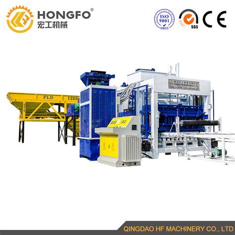 Hf Qt High Density Concrete Block Making Machine With Servo Motor China Block Making Machine