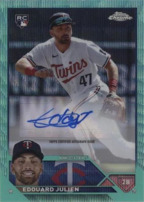 2023 Topps Chrome Update Series Autographs Edouard Julien Ac Eju