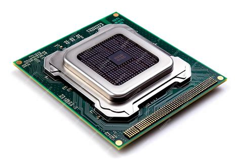 Premium Photo Cpu Chip With Advanced Microarchitecture Isolated On White Background Generative Ai