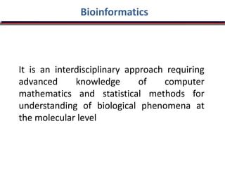 Introduction To Information Technology And Bioinformatics Basic