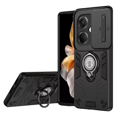 เคสขาตั้ง แม่เหล็กส ไลด์กล้อง ใช้สำหรับ Oppo Reno11f กันกระแทก ออปโป้