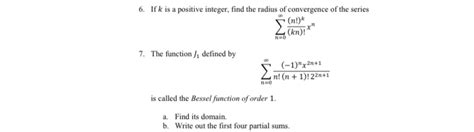 Solved If K ﻿is A Positive Integer Find The Radius Of