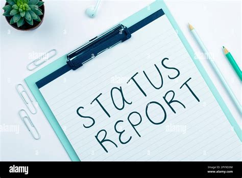 Text Caption Presenting Status Report Business Approach Update Summary