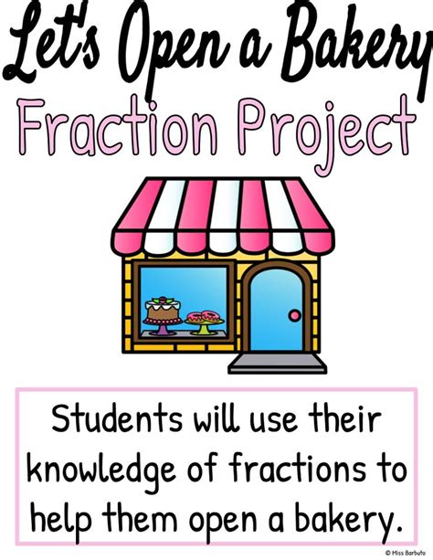 Fractions Project Based Learning Digital Printable Distance Learning Learning