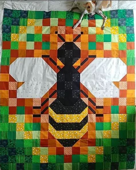 The Bee Quilt Free Sewing Pattern Sewing With Scraps