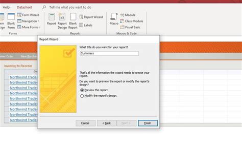 Microsoft Access Database Reports Tutorial