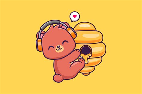 Cute Honey Bear Hug Beehive Honey Graphic By Catalyststuff · Creative