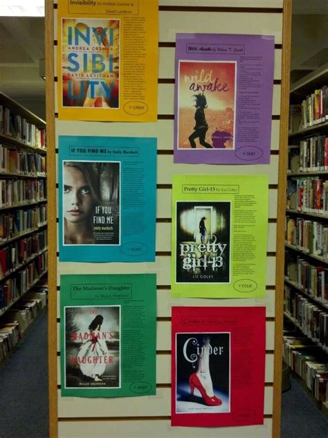 Young Adult Reads Recommendation Posters Endcap Display At Alpena