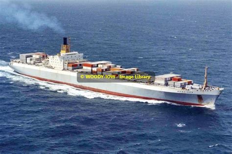 Rp12801 Ben Line Container Ship Benalder Built 1972 Photo 6x4