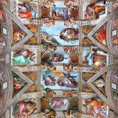 Masterpieces Of Art The Sistine Chapel Ceiling 1000 Piece Jigsaw Puz