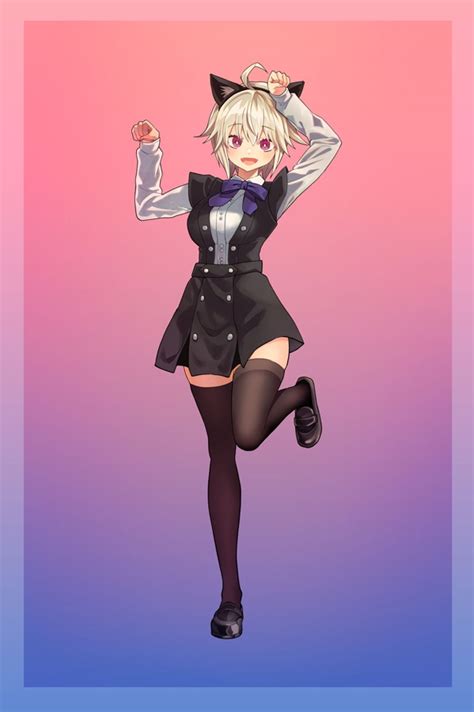 VTuber黒咲りんキービジュアルイラスト カガミツキログ
