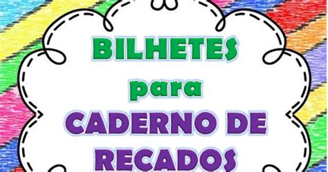 Professora Juce BILHETES Para O CADERNO De RECADOS