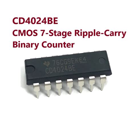 Cd4024 Cd4024be Cmos 7 Stage Ripple Carry Binary Counter Ic Daraz Lk
