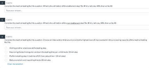 Solved Consider The Medical Testing Facility Question