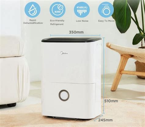 Midea DF-20DEN7-WF Luftentfeuchter für Räume bis 40qm für 169,99 ...