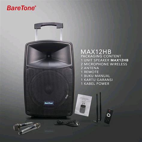Jual Speaker Aktif 15 Inch Baretone Max12hb Max 12 Hb 12hb Original